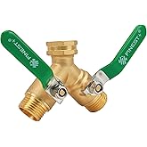 Amazon.com: Garden Hose Splitter 2 Way, Heavy Duty Brass Water Hose Splitter with Stainless ...