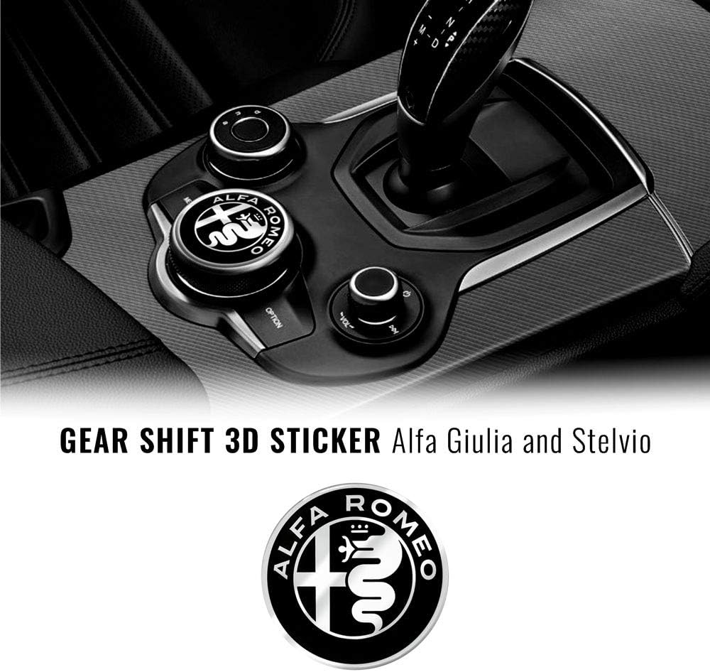 Quattroerre Aufkleber für Alfa Romeo Logo 51 mm für Innenraum Giulia ...