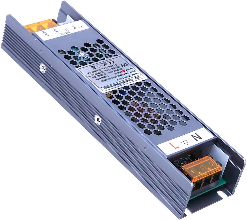 YAYZA! Compact Indoor IP20 12V 5A 60W Dimmable Low Voltage LED Driver ...