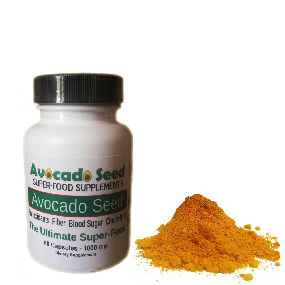 1000mg 60 Avocado Seed Powder Capsules Superfood Nutrition Food ...