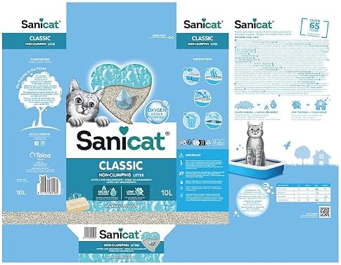 سعر Sanicat Classic Cat Litter with Marseille Soap Scent, 10 Liters فى ...