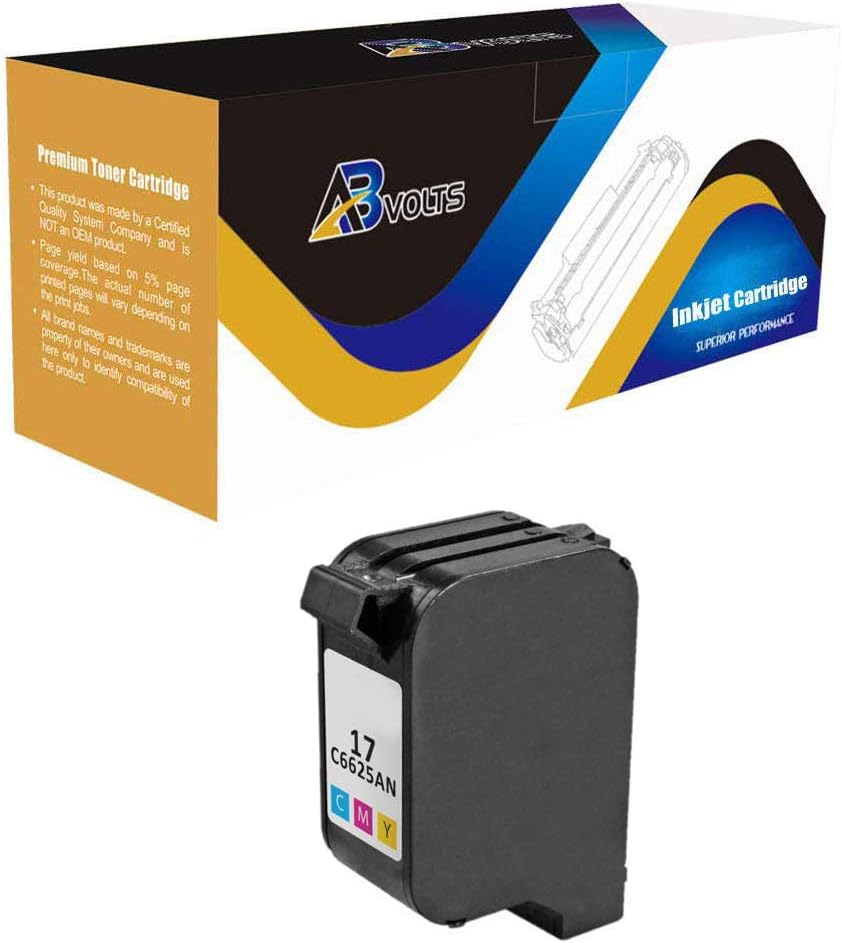 Amazon.com: AB Volts Remanufactured Ink Cartridge Replacement for HP 17 ...