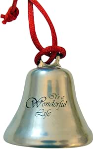 Amazon.com: Its A Wonderful Life Christmas Ornament Bell on Ribbon Gift ...