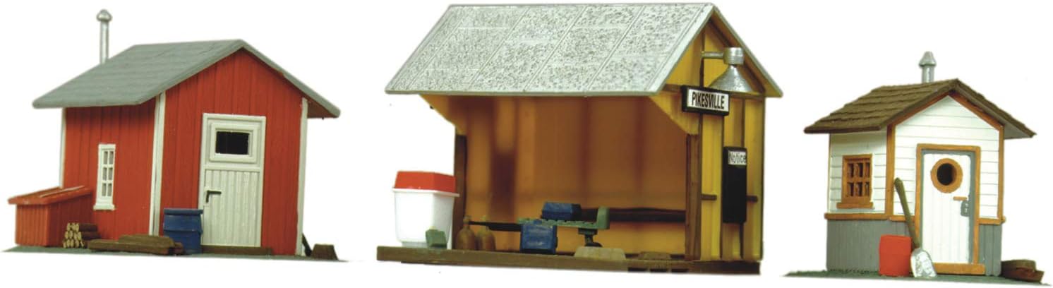 Life-Like Trains HO Scale Building Kits - Trackside Shanties: Amazon.co ...