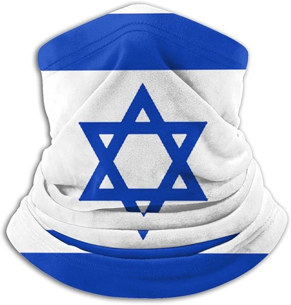 Flag of Israel Neck Warmer Winter Scarf Multifunctional Unisex Headgear ...