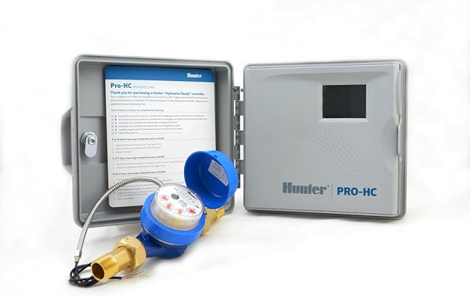 Hunter PRO-HC-601 outdoor + 3/4" Wasserzähler Hydrawise PHC-601-E ...