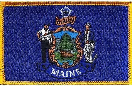 Amazon.com: Maine State Flag Patch