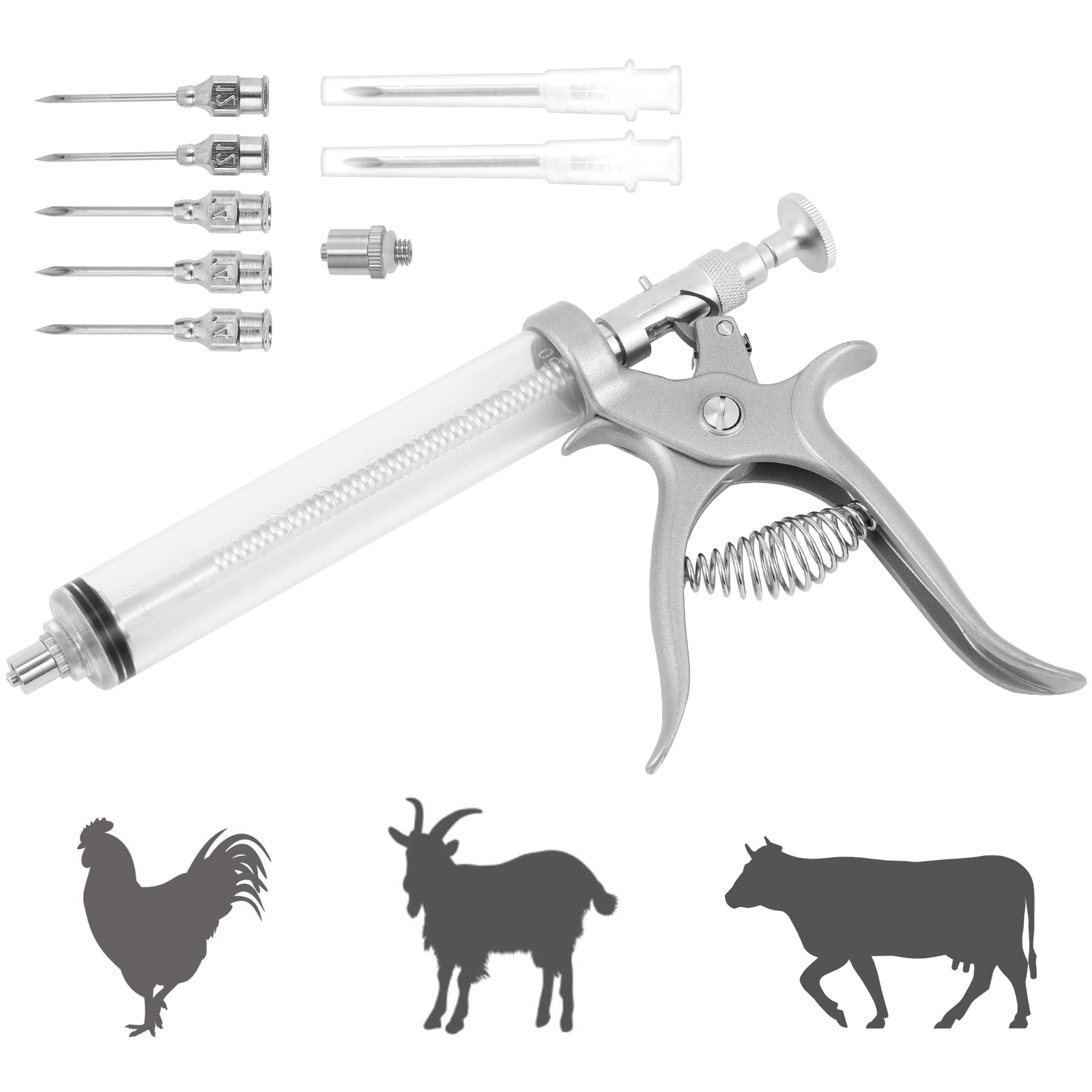 Mua 50ml Plastic Syringe, Continuous Livestock Syringe, Semi-Automatic ...