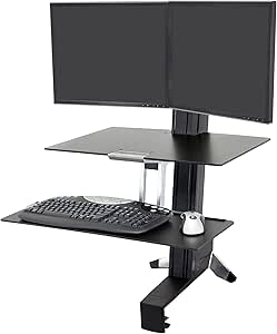 Amazon.com: Ergotron – WorkFit-S Dual Monitor Standing Desk Converter ...