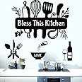 Amazon.com: Large Kitchen Wall Decals Quotes Kitchen Wall Stickers is ...