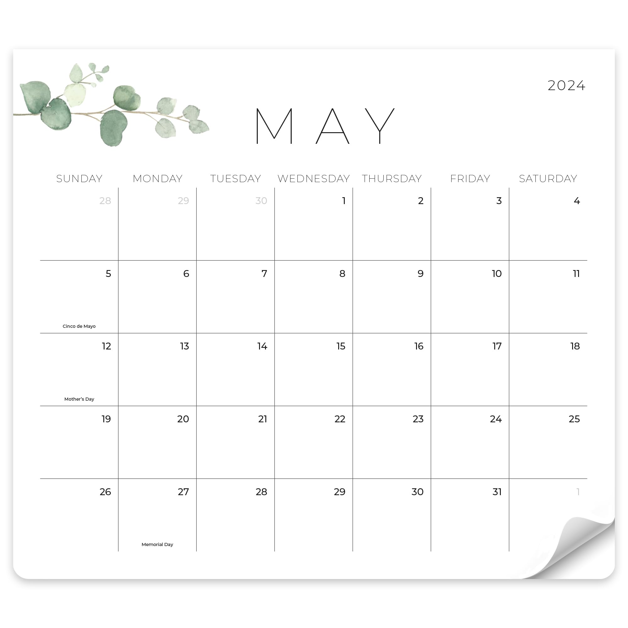 Mua Beautiful 2024 Magnetic Fridge Calendar - Runs from January 2024 ...