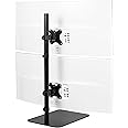 Amazon.com: VIVO Freestanding Dual Vertically Stacked Ultra-Wide ...