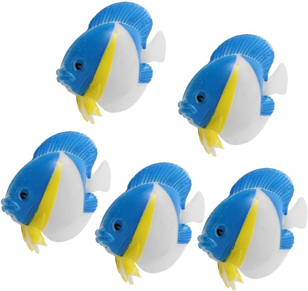 Amazon.com : Mallofusa Artificial Plastic Floating Fish Tank Ornament ...