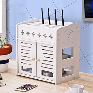 ZYFBG Estantes de Pared Router WiFi Cajas de almacenaje, Organizador ...
