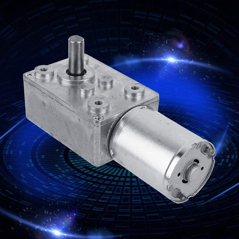 Electric Drive Motor DC 12V Reversible High Torque Worm Geared Motor ...