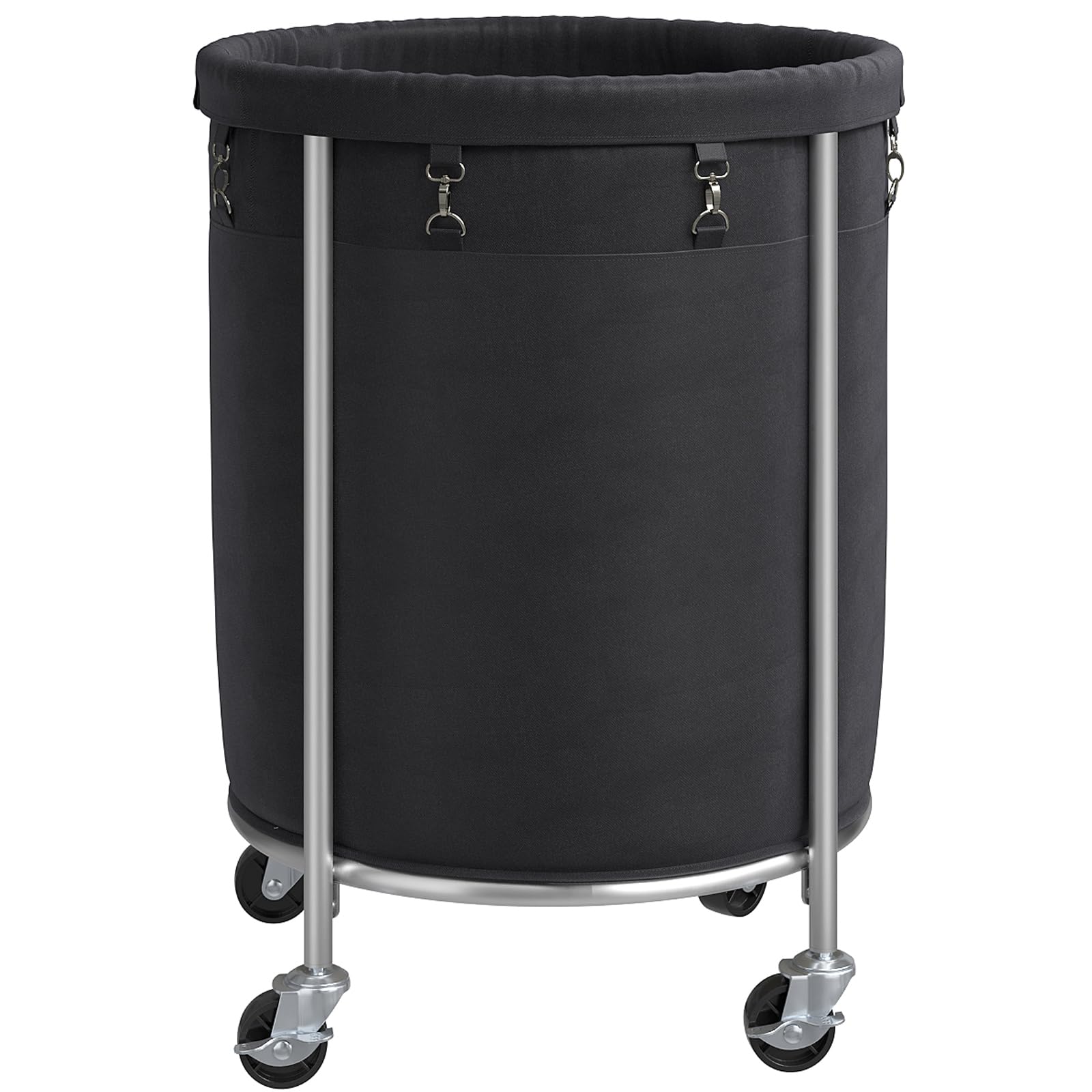 ELYKEN Laundry Hamper on Wheels, 23.6" Diameter 170L Large Capacity ...