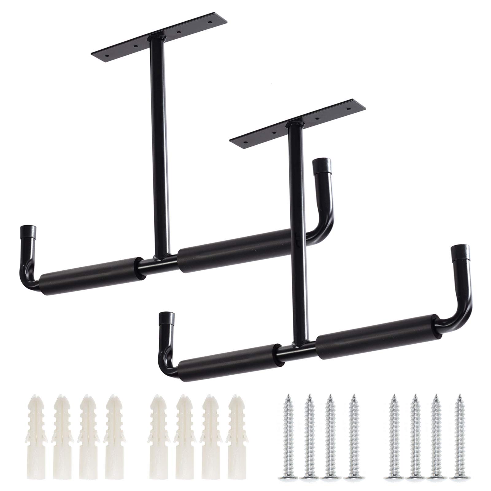 Ihomepark Overhead Garage Storage Hooks, Heavy Duty Ceiling Mounted ...