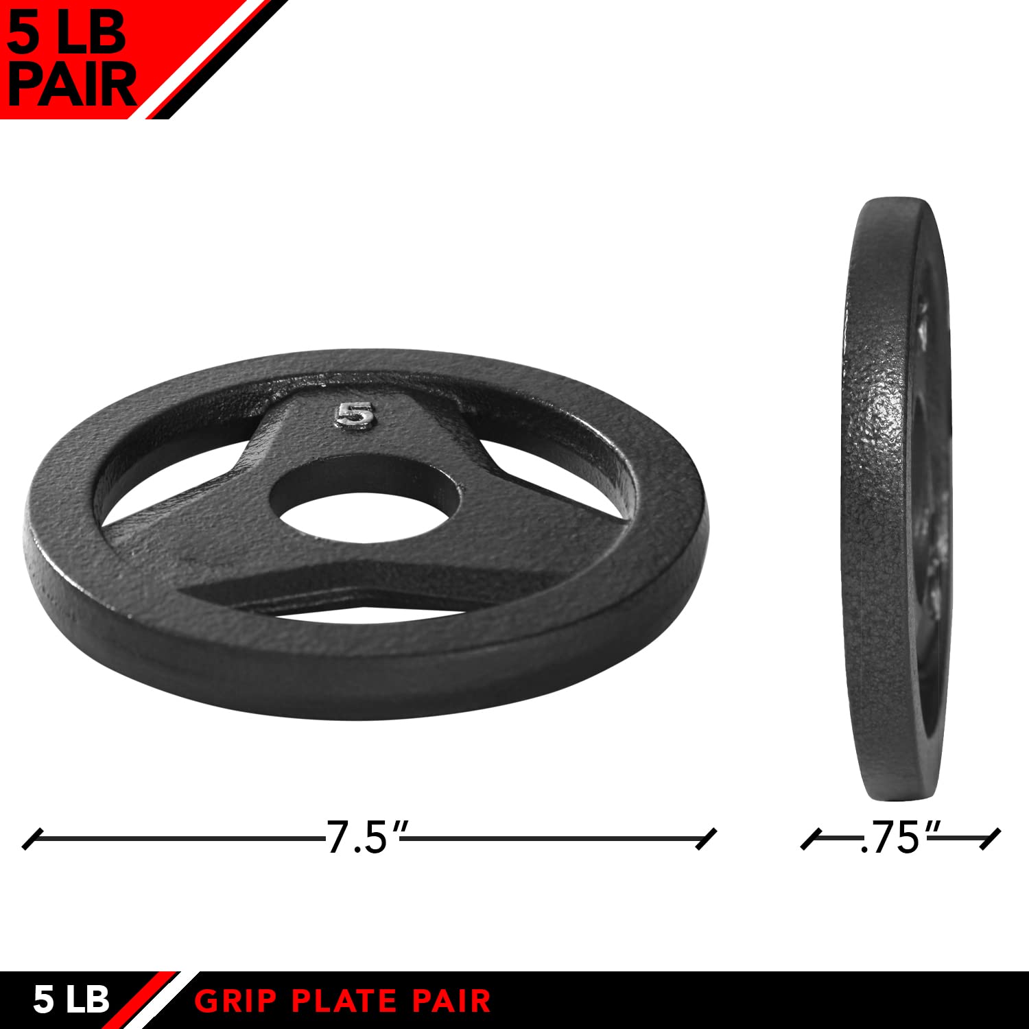 Mua JFIT Olympic 2" Cast Iron Grip Plate OR 2" Rubber Bumper Plates for ...
