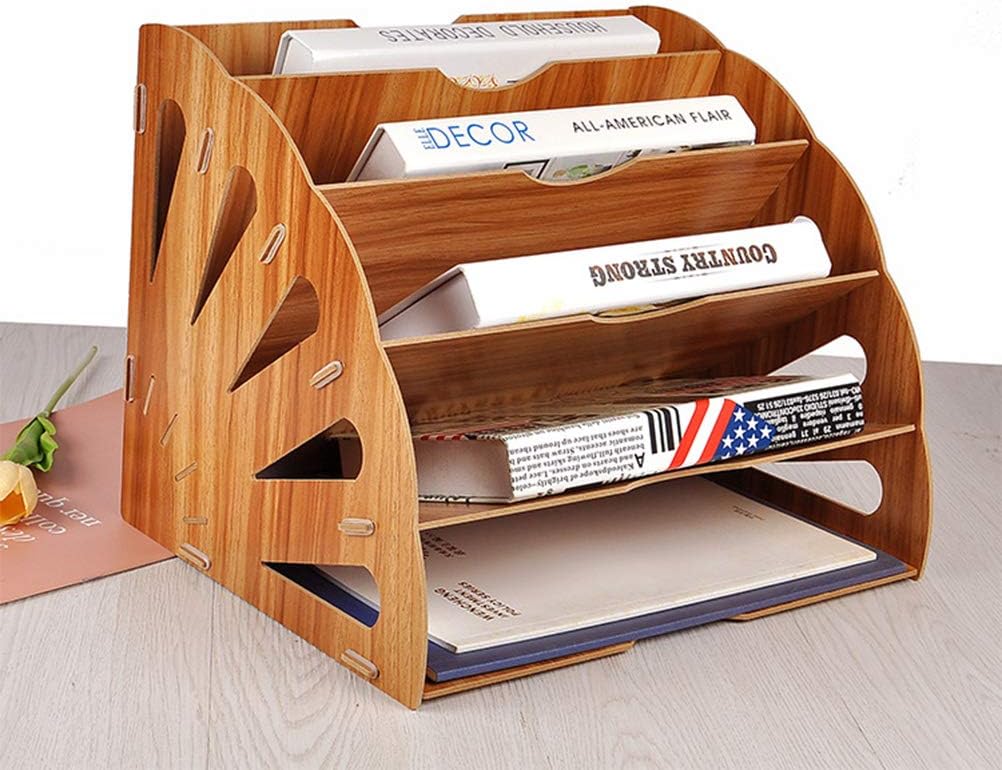 Wood Filing Trays, Office Wooden Desk Stationery Expanding File ...