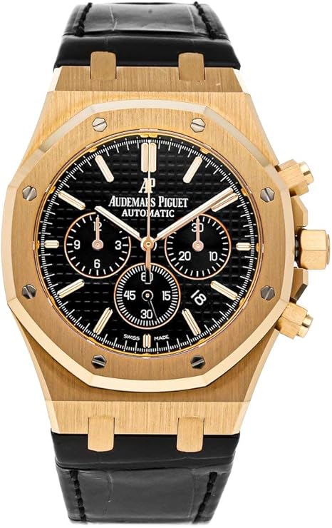 Amazon.com: Audemars Piguet Royal Oak Chronograph Rose Gold Black Dial ...
