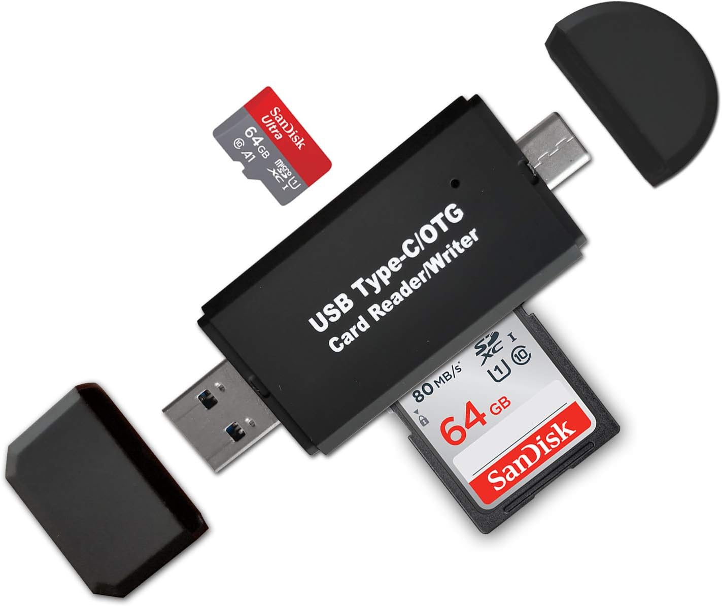 SD Card Reader, Ahomal USB OTG Adapter 2.0 Micro Portable Memory Card ...