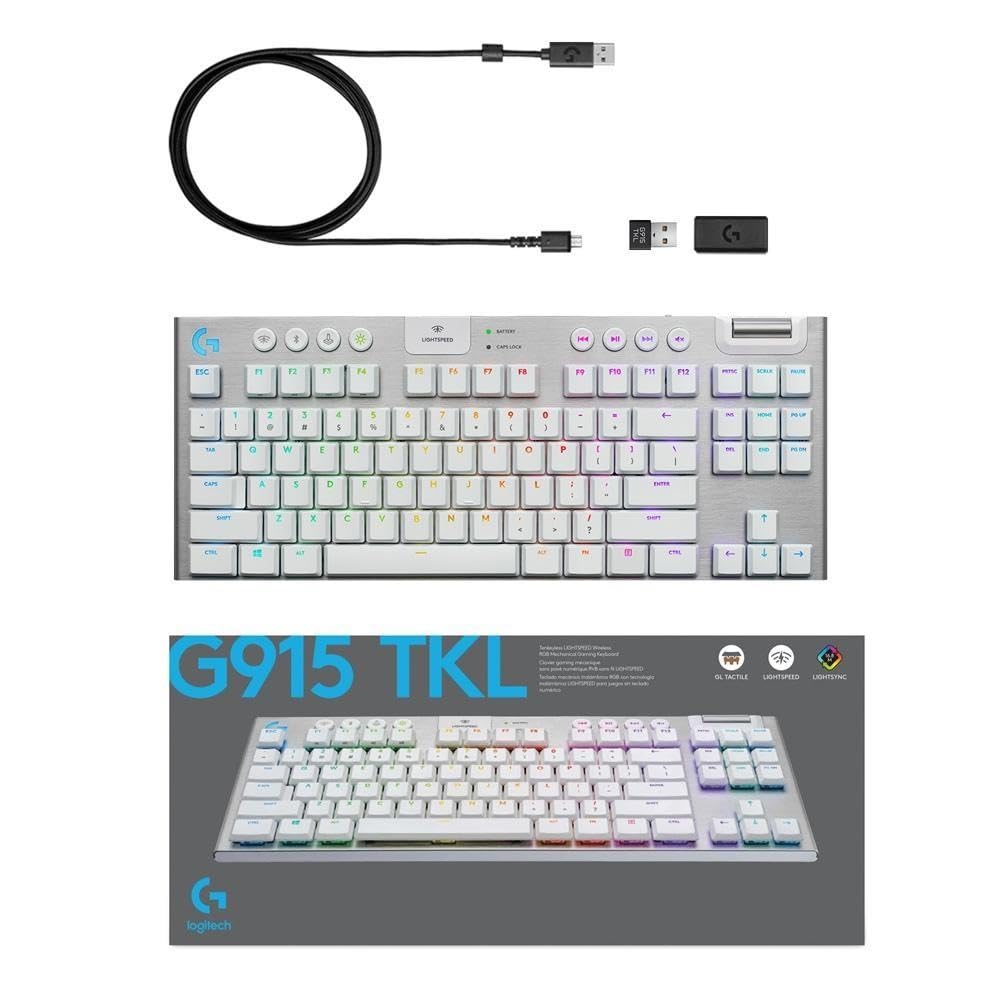 Mua Logitech G915 TKL Tenkeyless Lightspeed Wireless RGB Mechanical ...