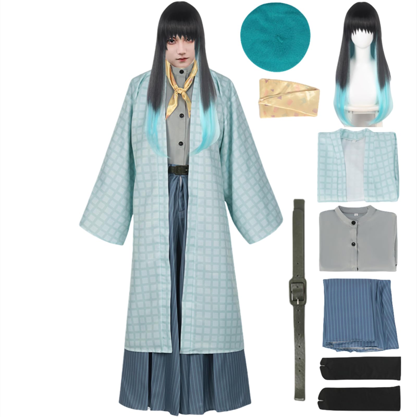 Mua TODFIY Muichiro cosplay Muichiro Costume Muichiro Kimono Cosplay ...