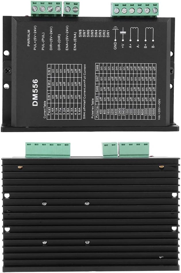 DM556 2-phase Stepper Motor Driver, 42/57 Stepping Motor Driver 24V-50V ...