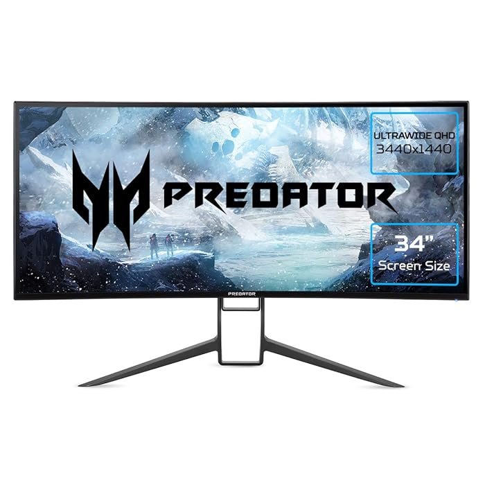 Buy Acer Predator X34GSbmiipphuzx 34 Inch Ultra-Wide Quad HD Gaming ...