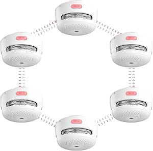 X-Sense Wireless Interconnected Smoke Detector Fire Alarm with Over 820 ...