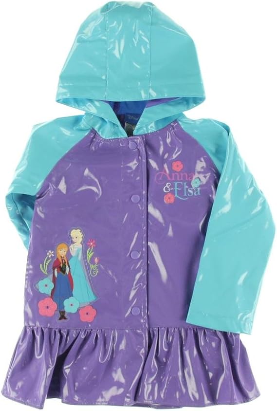 Amazon.com: Disney Anna Elsa Frozen Raincoat Purple 2T: Clothing