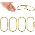 Styquenzer 4 Pcs Brass Screw Lock Keychain, Durable Brass Screw Lock ...