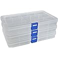 Amazon.com: DUOFIRE Plastic Organizer Container Storage Box Adjustable Divider Removable Grid ...