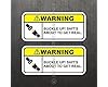 (2X) Funny Buckle Up Warning Sticker Set Vinyl Decal For Car Truck SUV ...