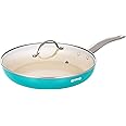 Amazon.com: EPPMO Ceramic Nonstick Skillet With Lid, Healthy Large 12 ...