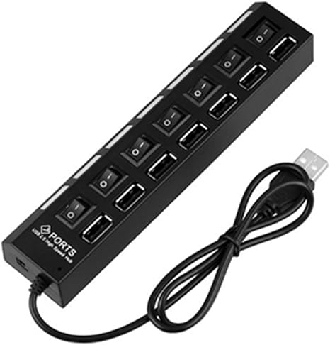 Haoponer Prise multiple USB 4 ports USB 2.0 Noir: Amazon.fr: High-tech