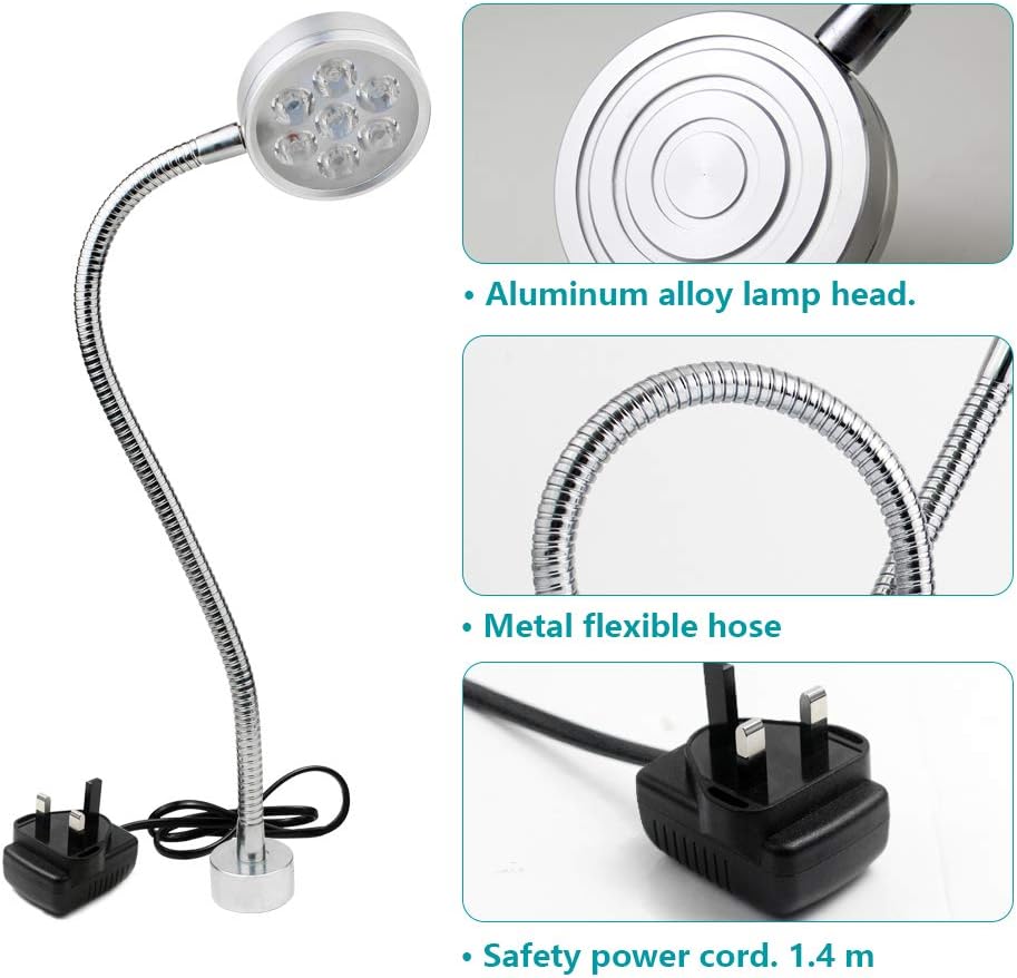 Magnetic Work Light 700 Lumen 120v Led Spot Lamp with 15 inch Flexible ...