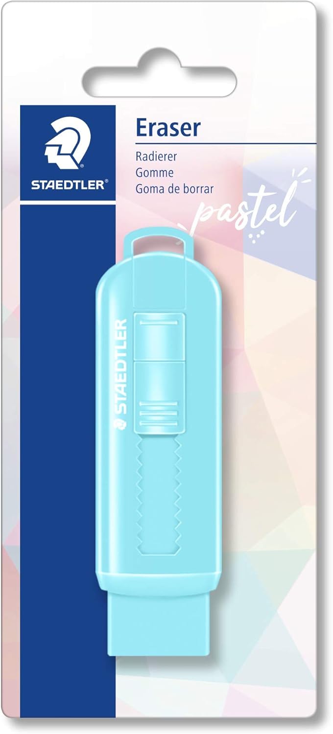 STAEDTLER 525 PSBKPA Sliding eraser with practical plastic sleeve in ...