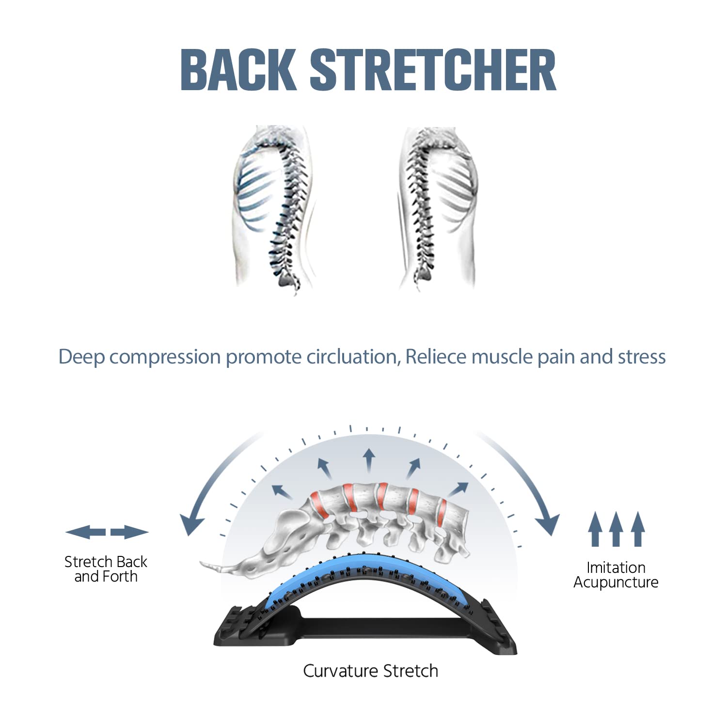 Mua NNUIBY Back Stretcher for Lower Back Pain Relief, 3 Level Back ...