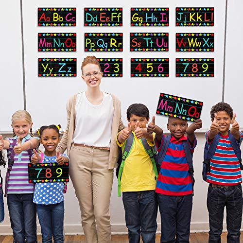 12 Sheets Alphabet Bulletin Board Set Alphabet Wall Classroom ...