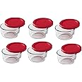 Amazon.com: Pyrex 1-cup Storage Containers (Pack of 6) - Total 12-Piece ...
