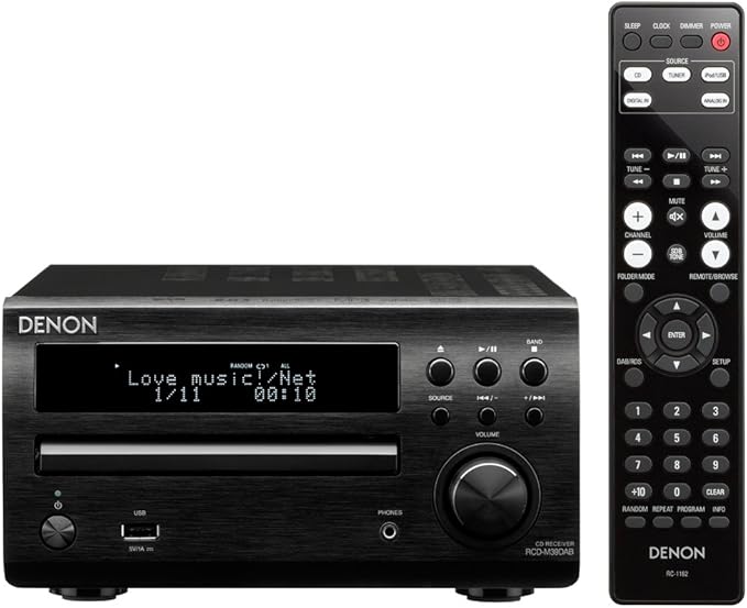 Denon RCD-M39DAB Micro Component CD Receiver System: Amazon.co.uk ...