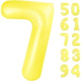 Amazon.com: Pearlescent Pink 7 Balloon, Number Balloons 40 Inch, 7th ...