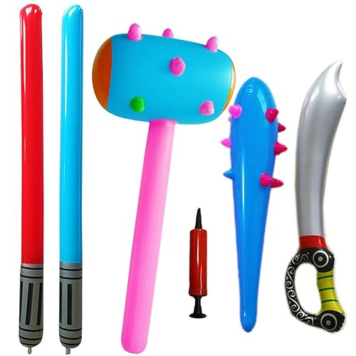 SWZY Inflatable Props Set - Inflatable Sticks Pirate Sword Stick Star ...