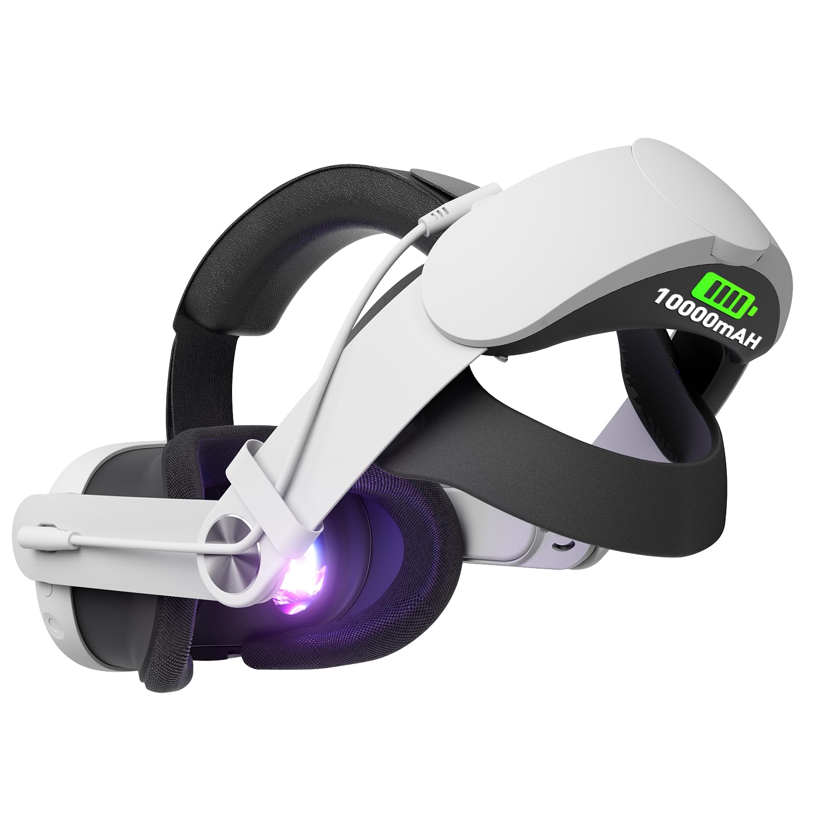 Battery Head Strap for Meta Quest 3s/ Quest 3, 10000 mAh Rechargable ...