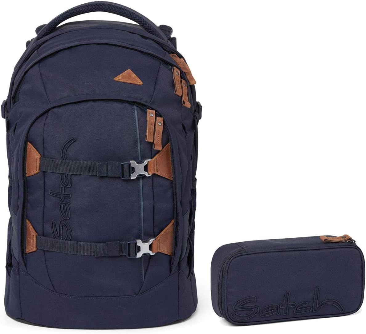 Satch Pack Nordic Blue Schulrucksack Set 2tlg.: Amazon.de: Koffer ...