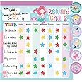Amazon.com: Reward Chart for Kids – Mermaid Magnetic Kids Behavior ...