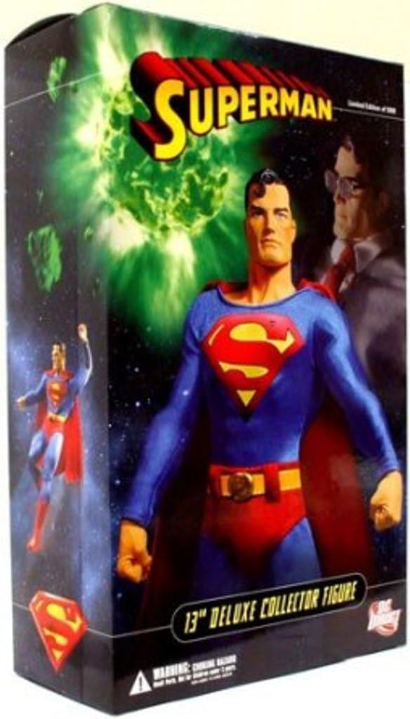 Amazon.com: DC Direct 13 Inch Deluxe Collectors Action Figure Superman ...