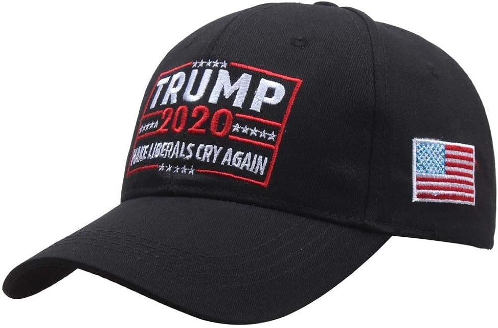 JKJKL Baseball Cap Trump 2020 Make Liberals Cry Again Letters Hat ...