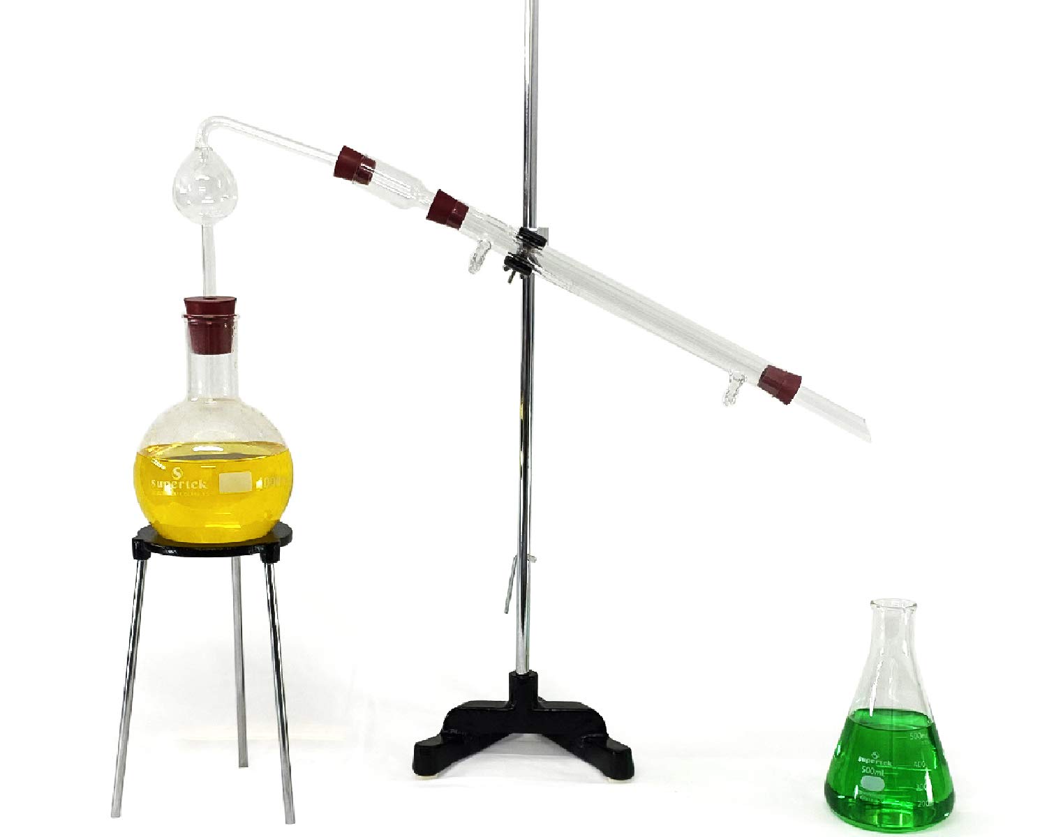 Supertek 500mL Distillation Apparatus Kit - Includes Glassware ...